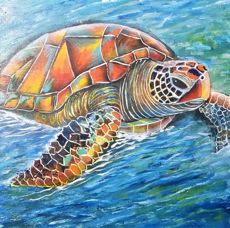 JUNE Zoom with Martha Stevenson -painted turtle – Naples Decorative Artists